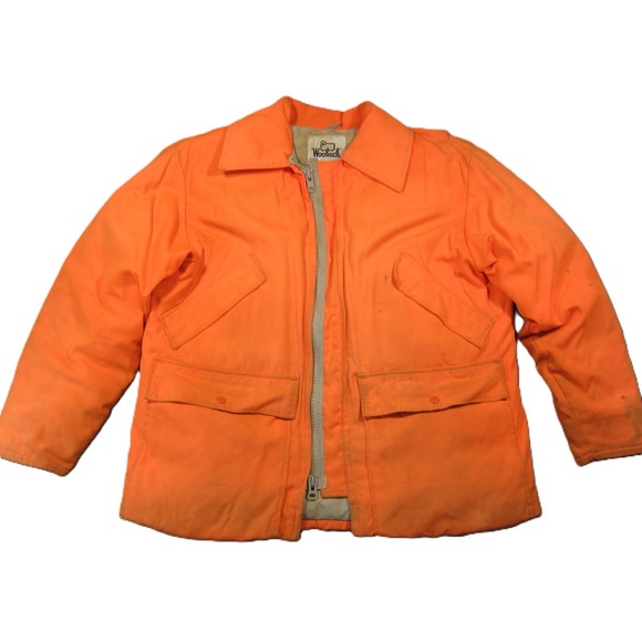 Woolrich | Jackets & Coats | Vtg Woolrich Down Filled Coat Mens L Blaze ...